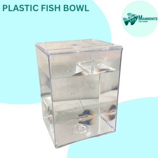 Plastic Aquarium Fish Bowl Square Clear Transparent Fish Bowl Aquarium ...