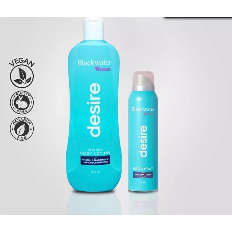 SALE‼️BLACK WATER PERFUME BODY LOTION/DEO SPRAY -DESIRE | Shopee ...