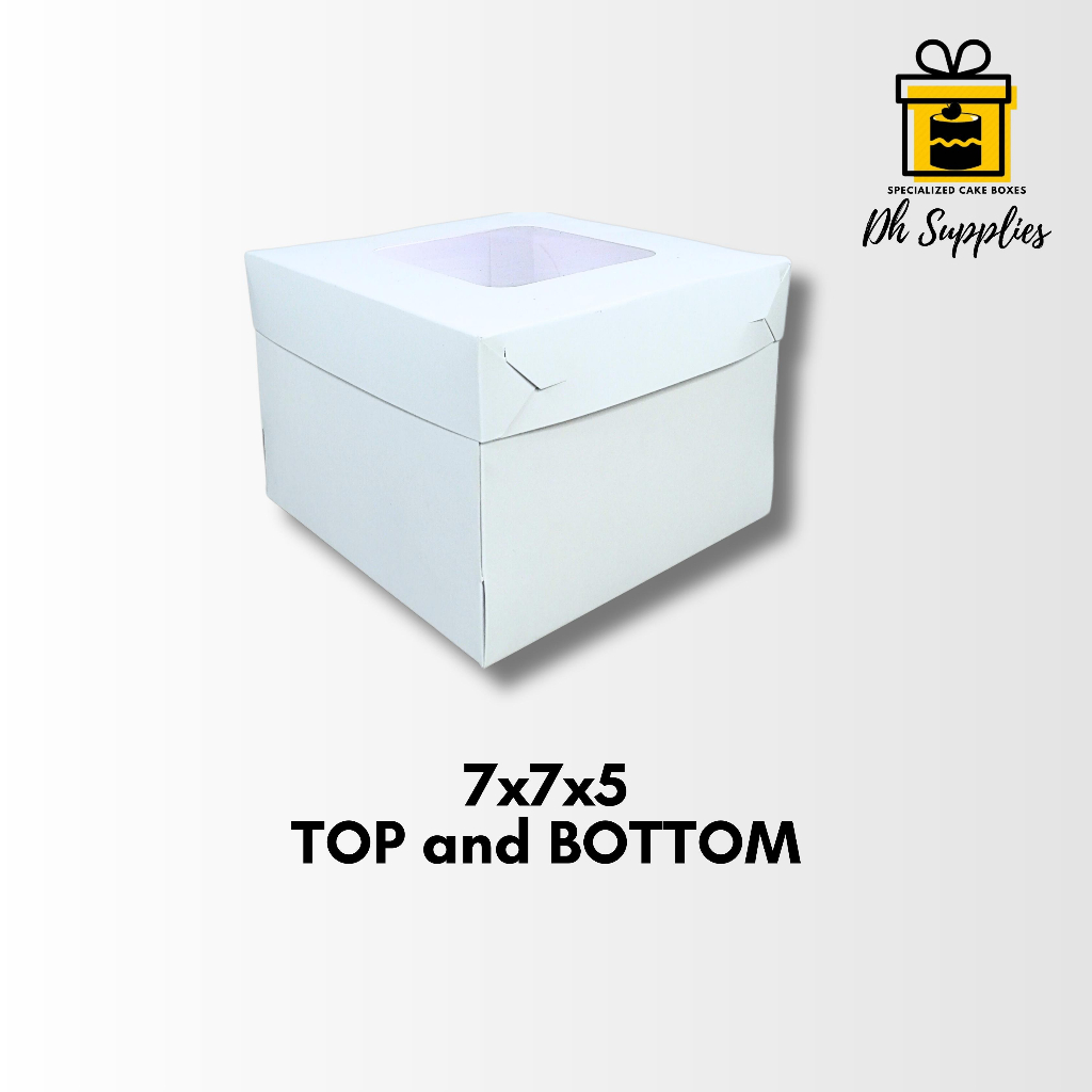 MEDIUM TALL CAKE BOX 7x7x5 inches (10pcs) | Shopee Philippines