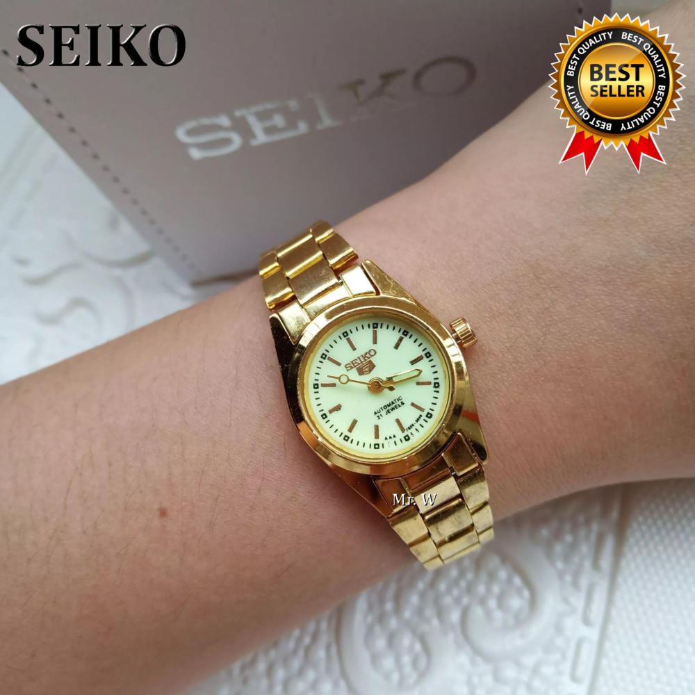 Seiko 5 21 Jewels Automatic Hand Movement Luminous Dial Stainless Steel ...