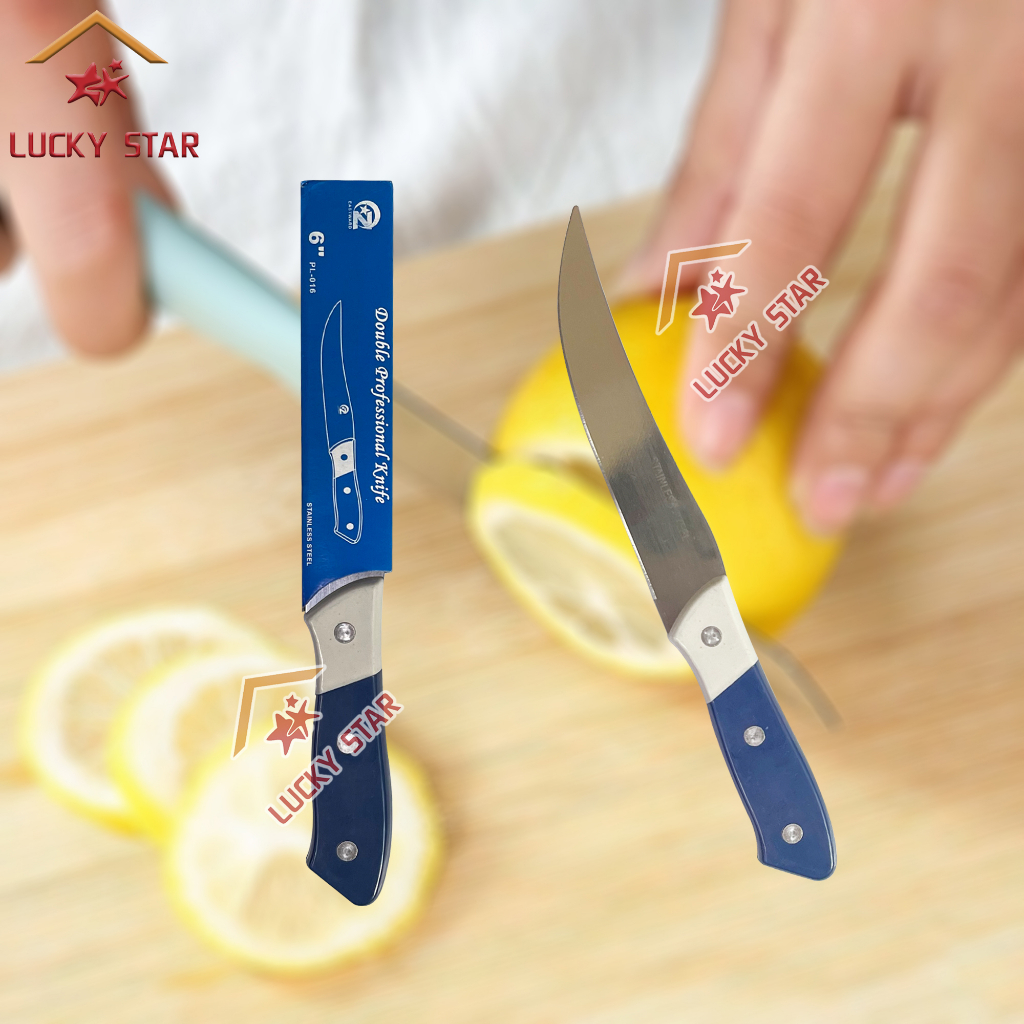 Blue Handle Knife Stainless Steel Multi Purpose Fruit Knife Pairing ...