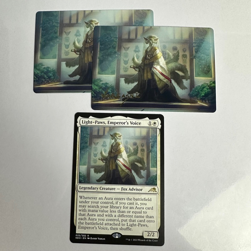 MTG LIGHT-PAWS, EMPEROR’S VOICE | FOX ADVISOR | KAMIGAWA NEON DYNASTY ...