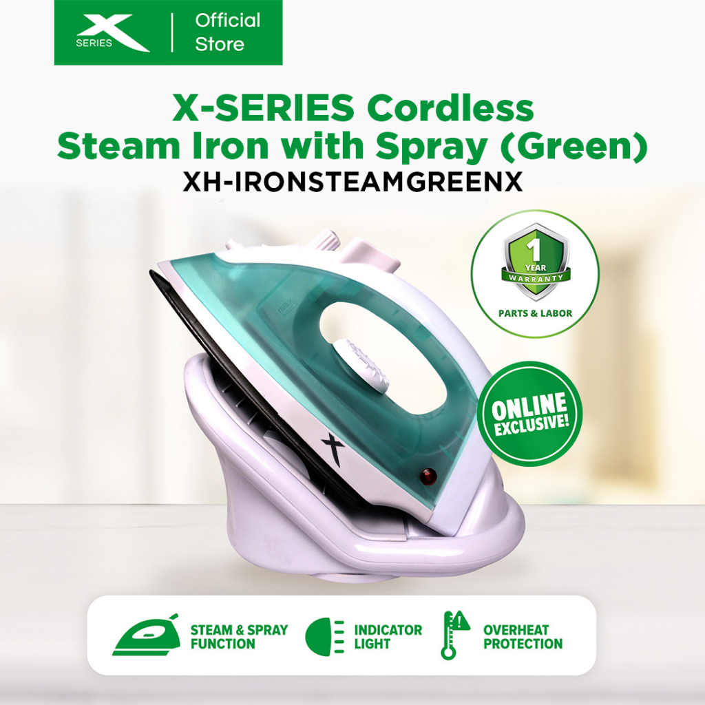 Xtreme/X-SERIES Cordless Steam Iron - Ceramic Soleplate, Spray ...