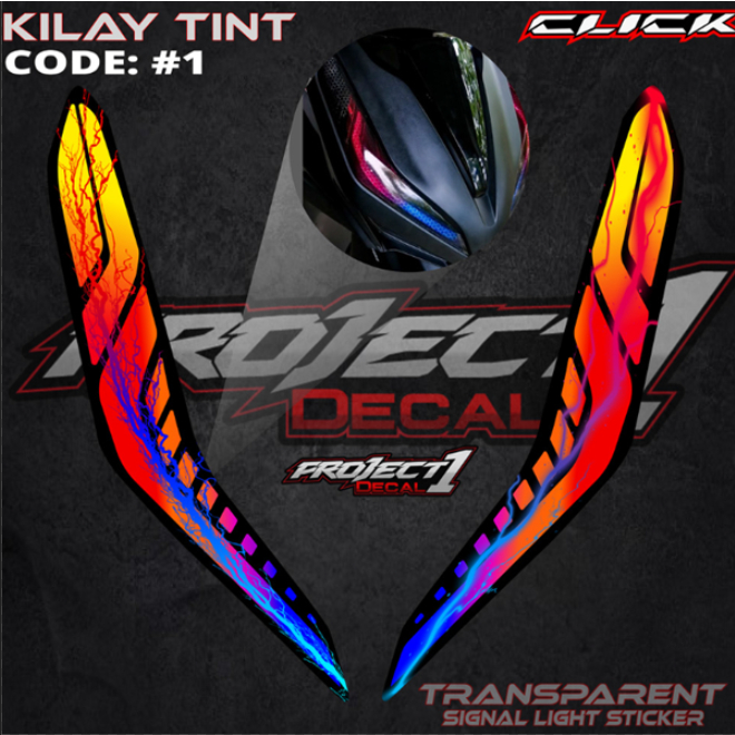 HONDA CLICK KILAY - PAIR - ( TRANSPARENT AND LAMINATED ) | Shopee ...