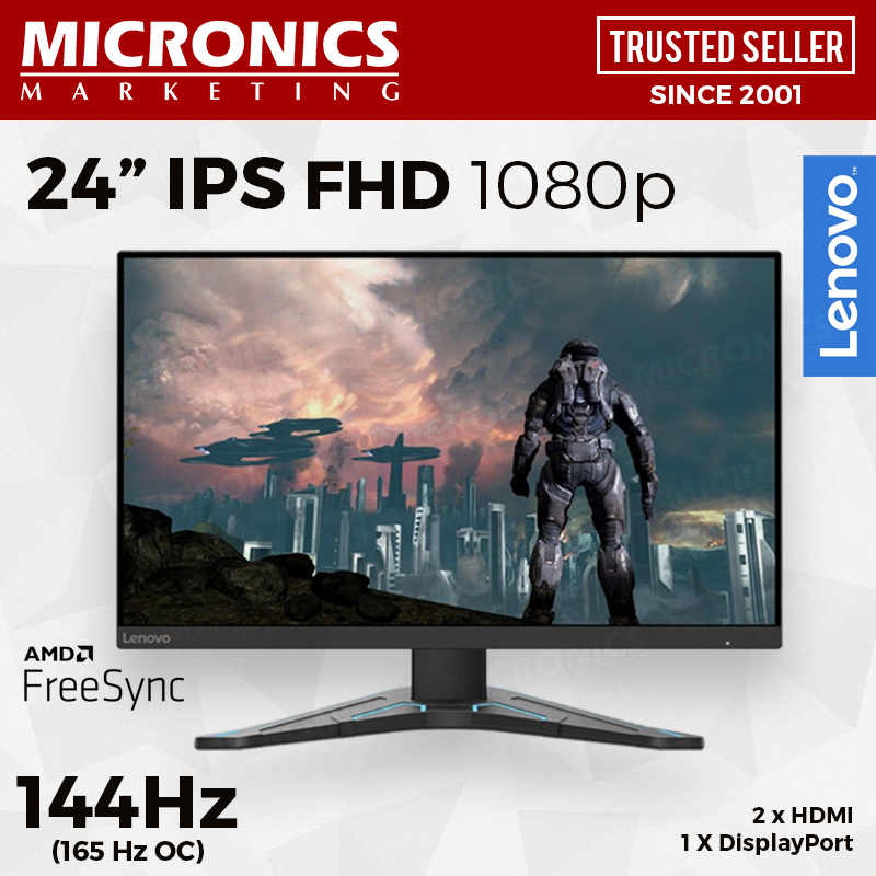 Lenovo G24-20 Monitor 24" 144HZ 165HZ OC IPS FHD Freesync | Shopee ...