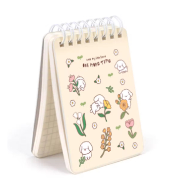 Deli A7 Spiral Notebook 100 Sheets Cute Mini Notepad School Supplies ...