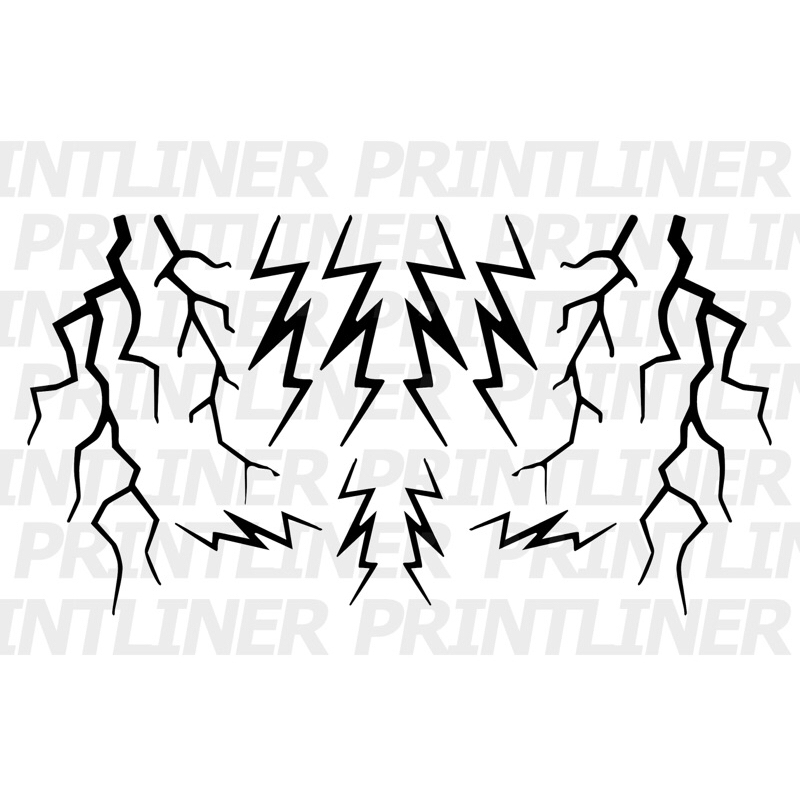 KIDLAT DECALS / LIGHTNING DECALS (CUT OUT VINYL) | Shopee Philippines