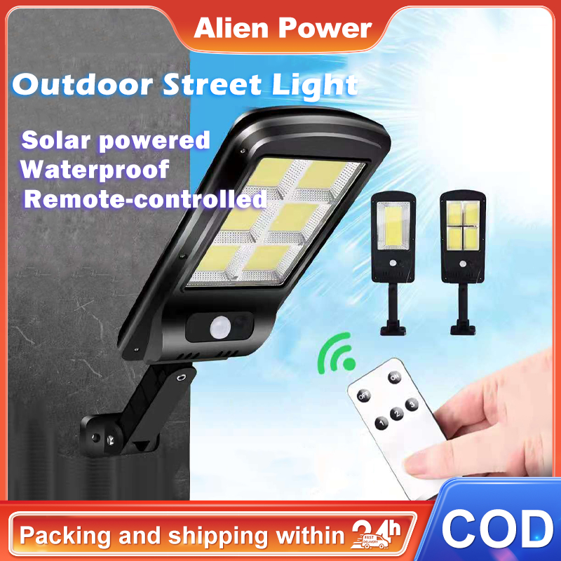 Outdoor Street Light LED Solar Light Remote Control Wall Sensor Outdoor ...