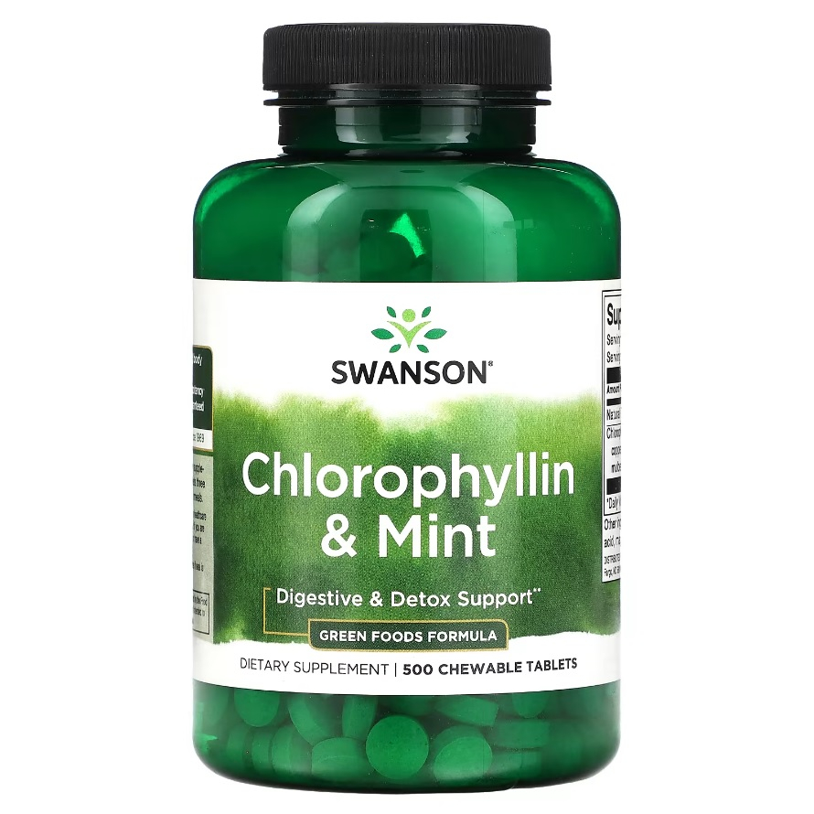 Swanson, Chlorophyllin & Mint, 500 Chewable Tablets | Shopee Philippines