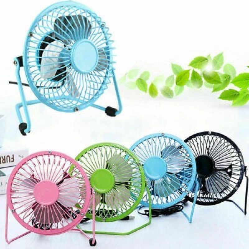 Kimh.Mini USB Table Desk Personal Fan Metal Design, Quiet Operation 4 ...