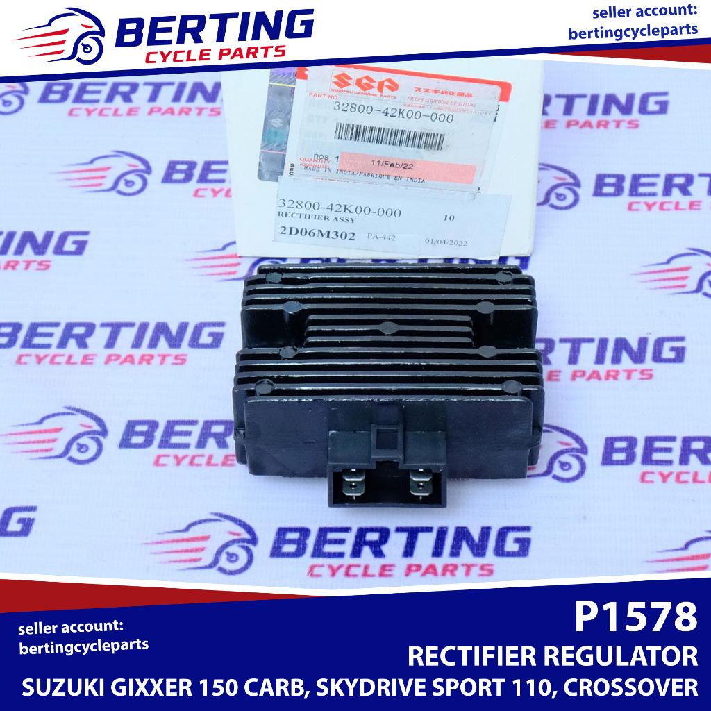 SGP RECTIFIER REGULATOR Suzuki Gixxer 150 Carb Skydrive Sport 110 ...