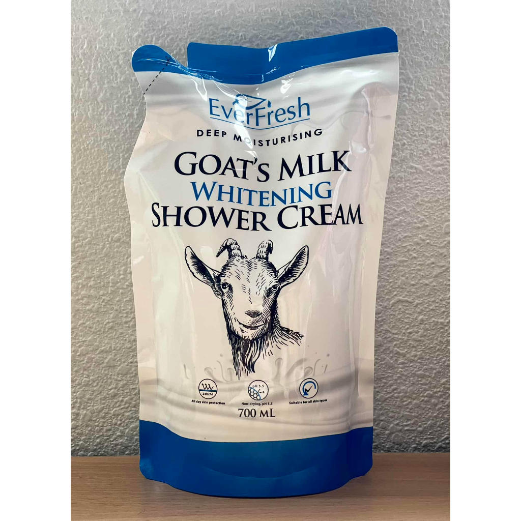 Everfresh Goat's Milk Whitening Shower Cream 700ml Imported from ...