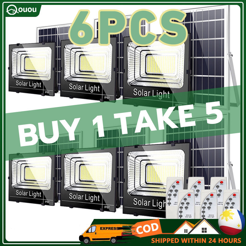 【BUY1 GET5】5 Years Warranty Solar Light LED Flood Light Outdoor Street ...