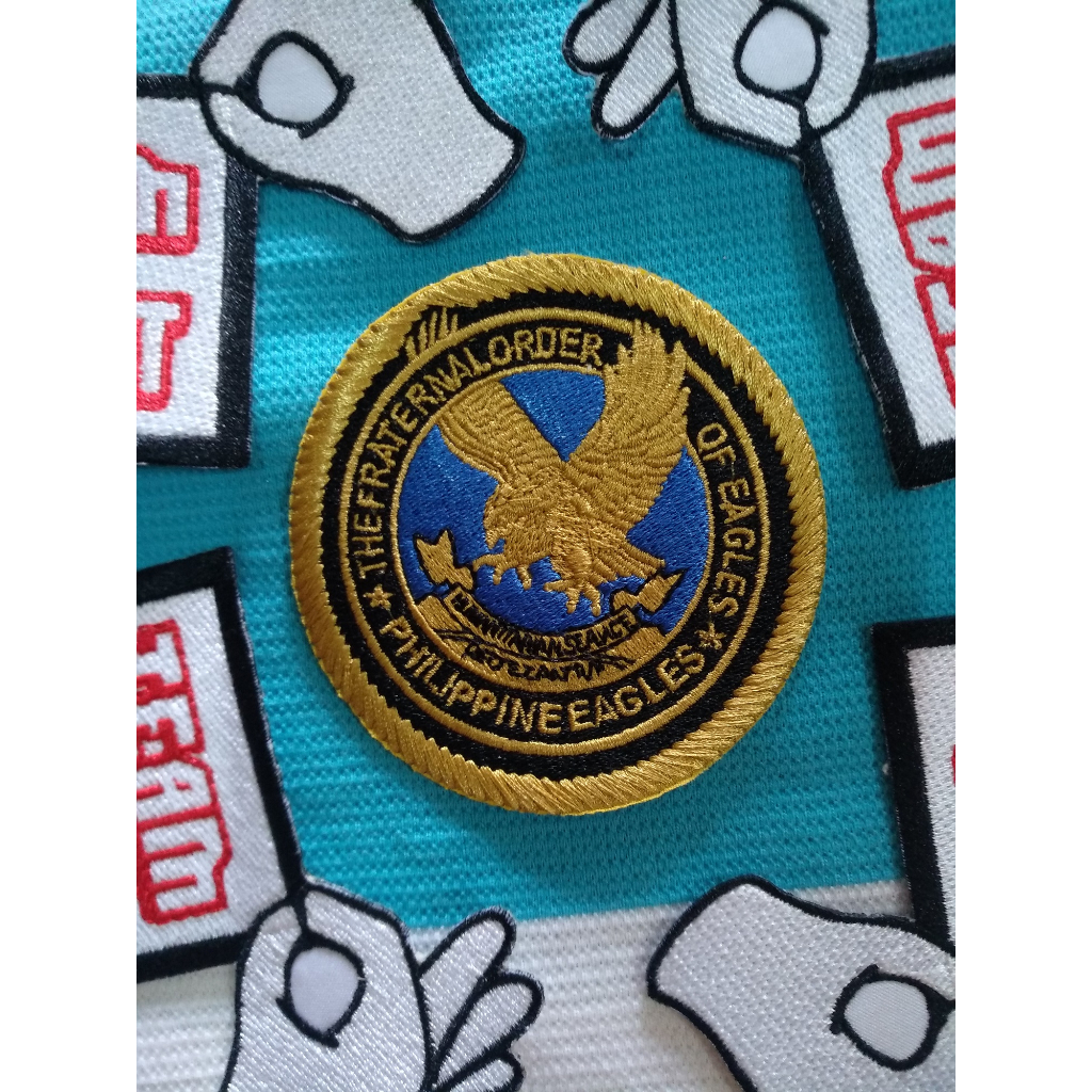 gold colored agila TFOE the fraternal order of eagles patch logo ...