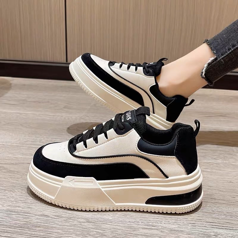 Korean fashion Rubber Shoes for Unisex Korean thick bottom | Shopee ...