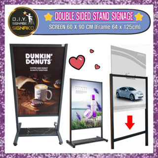 Double Sided Stand Signage / Floor Sign Sintra Board Menu Printing ...