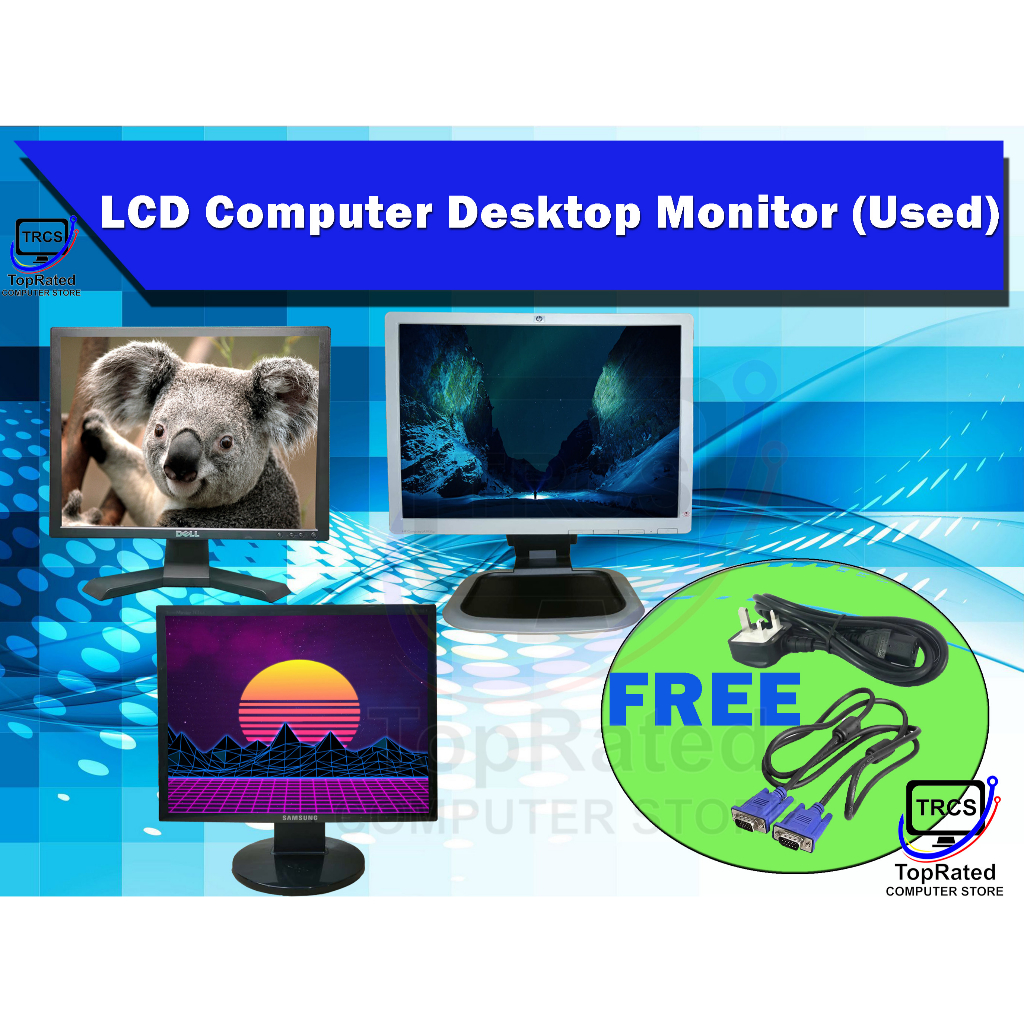 Branded LCD Computer Desktop Monitor Computer Computer PC Monitor (Used ...