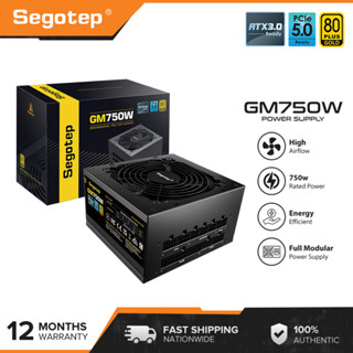 Segotep GM750W Full Modular 80 Plus Gold Power Supply (ATX 3.0, PCIE 5. ...