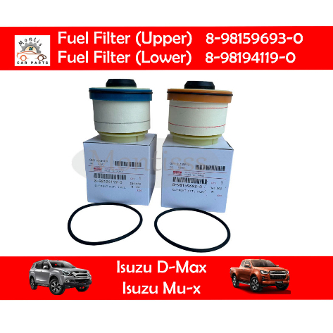 Combo Fuel Filter (Upper and Lower) Isuzu D-Max Dmax / Isuzu Mu-X Mux ...