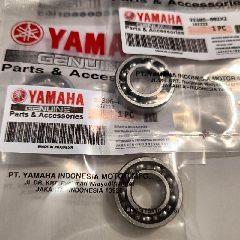 CRANKSHAFT BEARING SMALL(6002)JAPAN GENUINE MIO SPORTY/SOULTY/SOUL/FINO/VEGA/VEGAFORCE/VEGA F.I ...