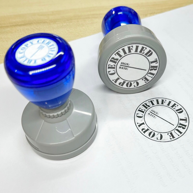 CERTIFIED TRUE COPY Stamp Round Notarial Office Law Lawyer Notary ...