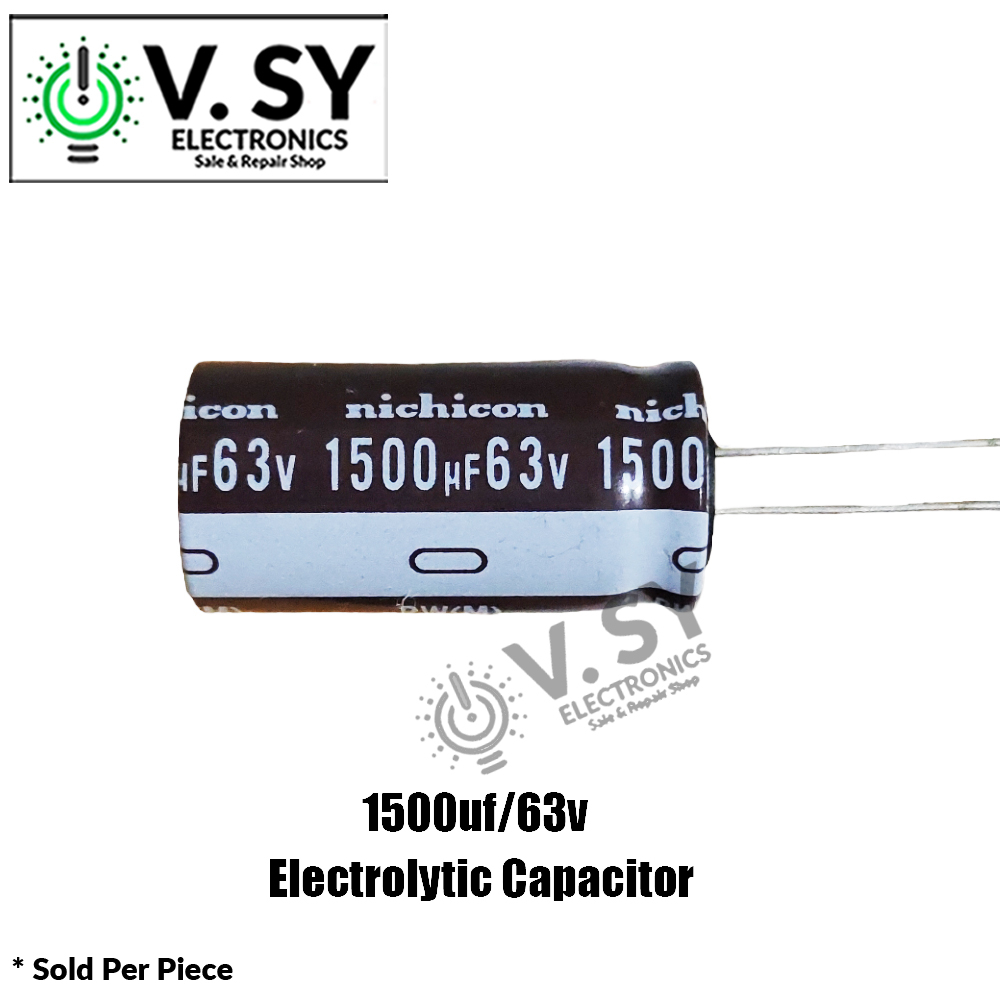 NICHICON 1500UF 63V Electrolytic Capacitor | Shopee Philippines