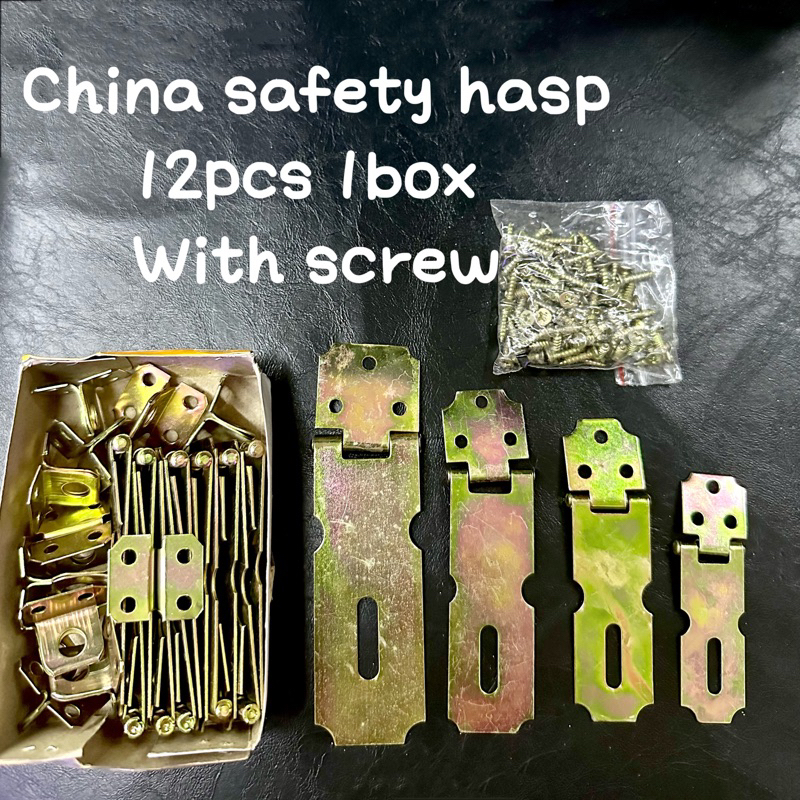 China Safety hasp with screw per box (1Doz) | Shopee Philippines