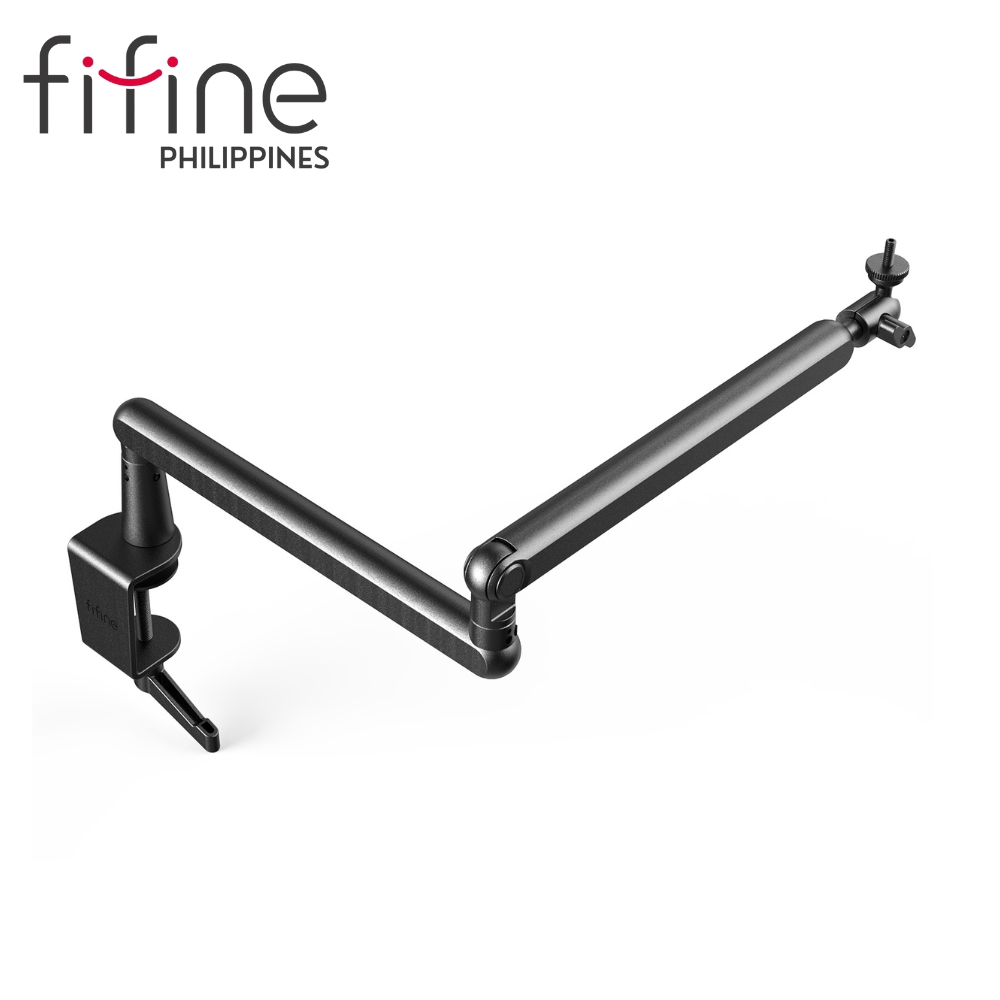 FIFINE BM88 Boom Arm Mic Stand Low Profile Microphone Arm Stand Podcast ...