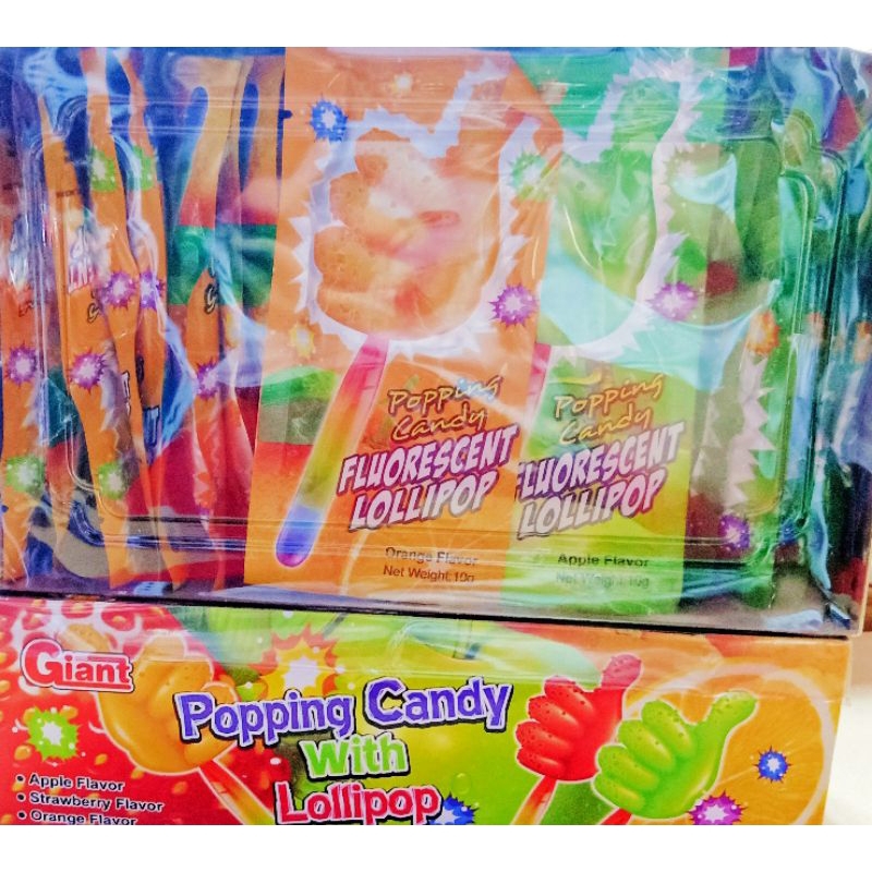 FLORESCENT LOLLIPOP | POPPING CANDY | 30 PIECES | Shopee Philippines