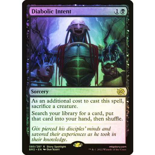 Diabolic Intent (Foil) - The Brothers' War (BRO) | Shopee Philippines