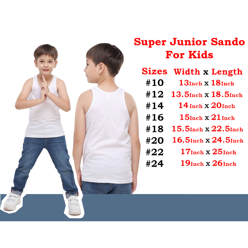 Lucky #K017 School White Sndo For Kid boy Round neck Unisex kids Sando ...