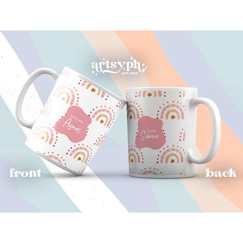 ARTSY PH - Personalized Customized Aesthetic Baptism Birthday Mugs 11oz ...