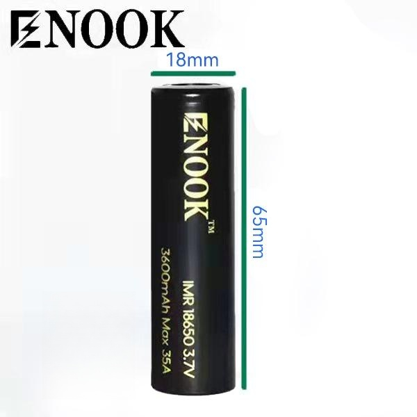 Enook 18650 3600mAh 35A 3.7v Rechargeable battery lithium ion battery ...