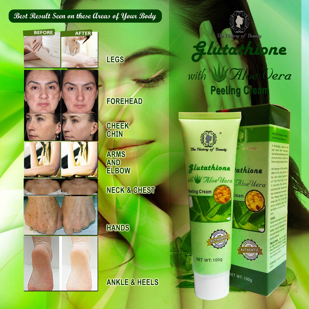[QBL] Glutathione with Aloe Vera Magic Peeling Cream Exfoliate 100g ...
