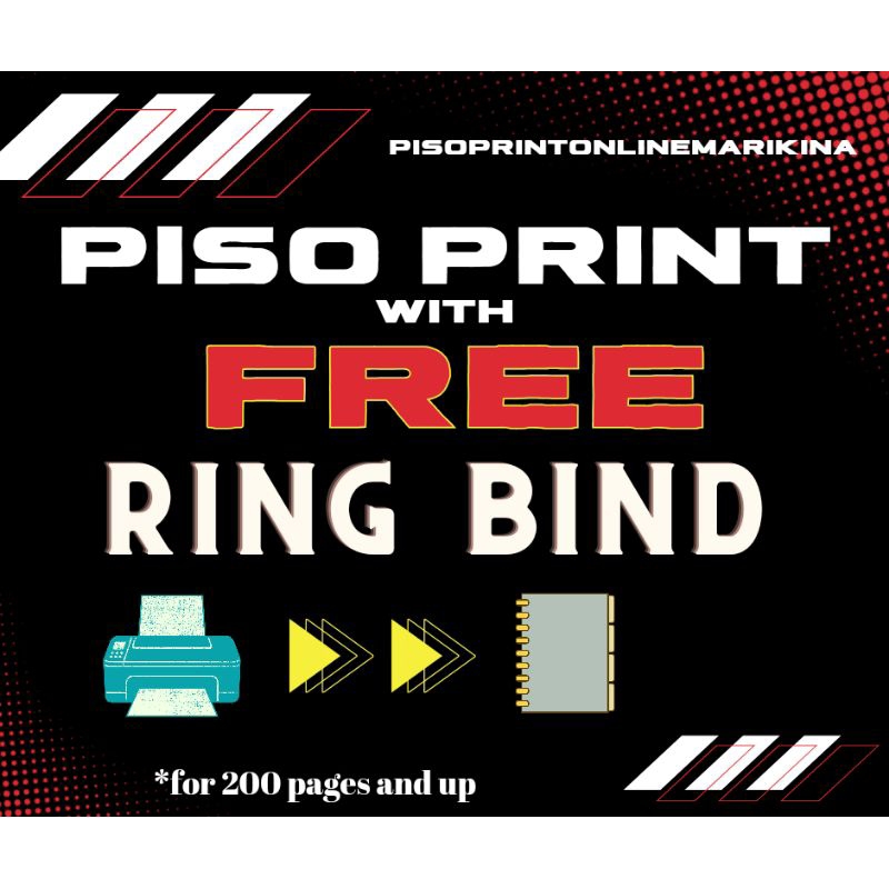 Piso Print With Free Ring Bind | Shopee Philippines