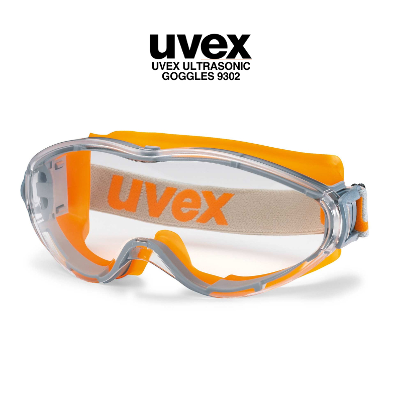 UVEX Ultrasonic Goggles ANSI Z87 Anti-fog Scratch-Resistant Protective Safety Eyewear Goggles ...
