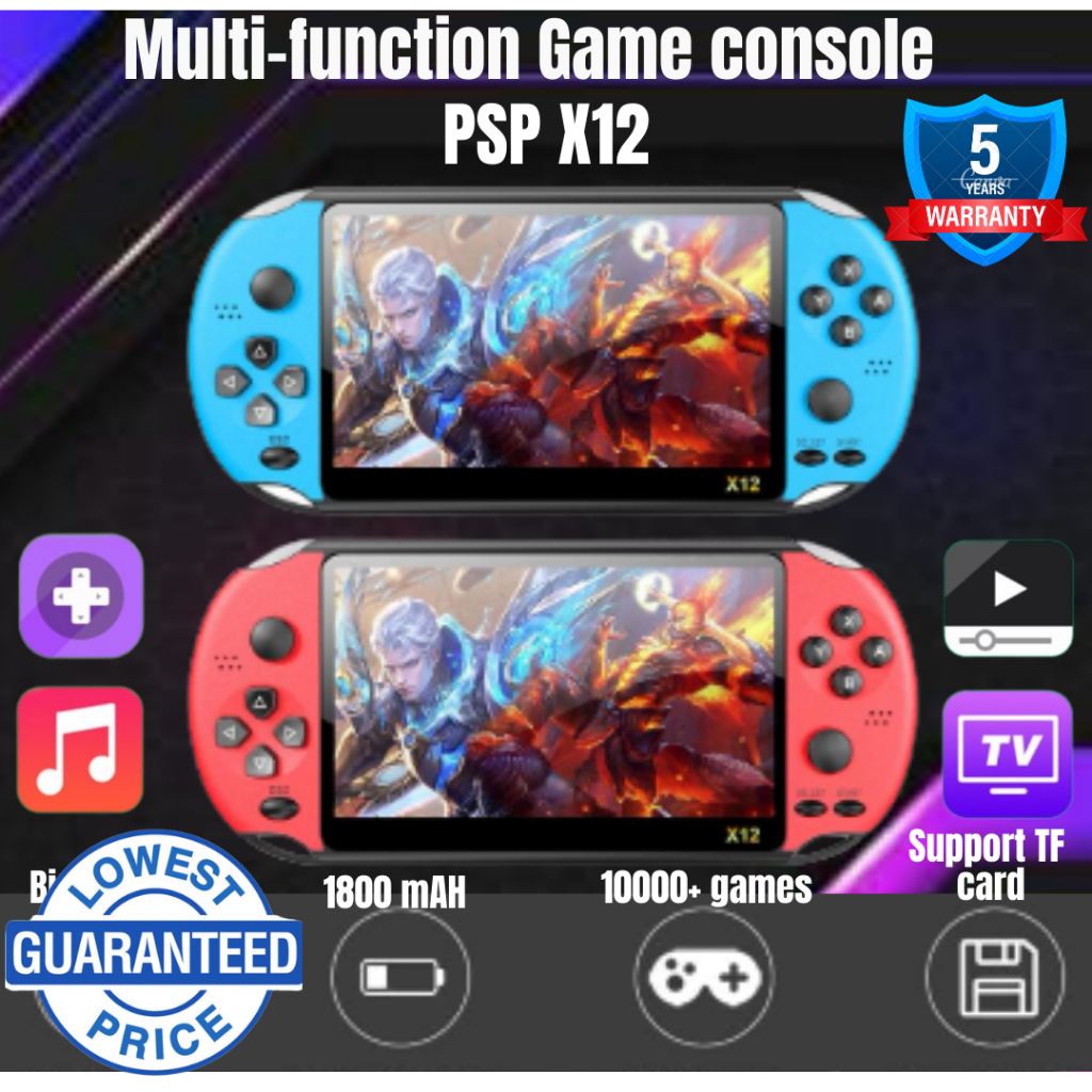 X12 PLUS Video Game Console Handheld PSP Game Player Built-in 3000 ... X12 PLUS Video Game Console Handheld PSP Game Player Built-in 3000 ...