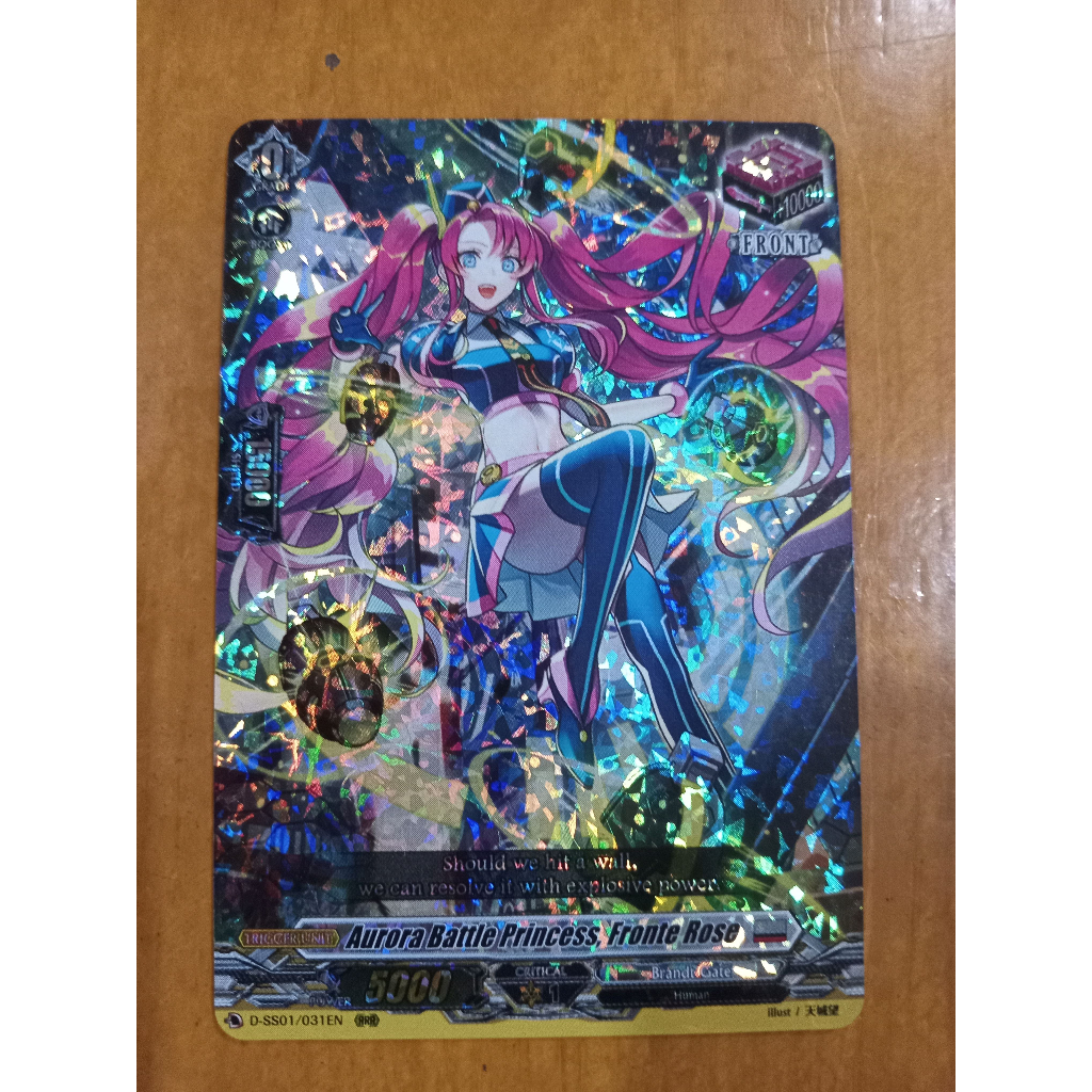 CFV Aurora Battle Princess, Fronte Rose RRR Front D-SS01 Cardfight Vanguard English | Shopee ...