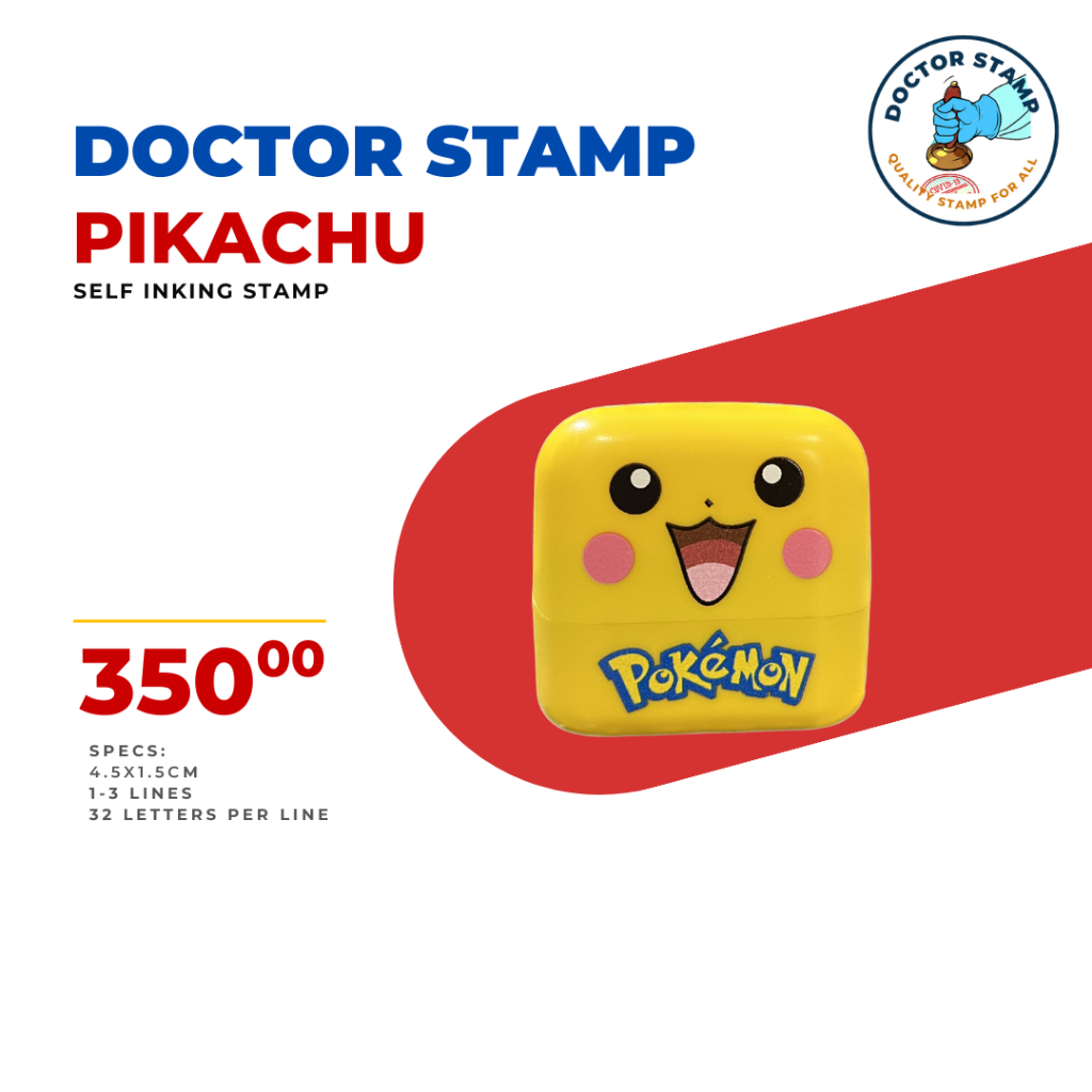 Pikachu Flash Stamp by Doctor Stamp | Shopee Philippines