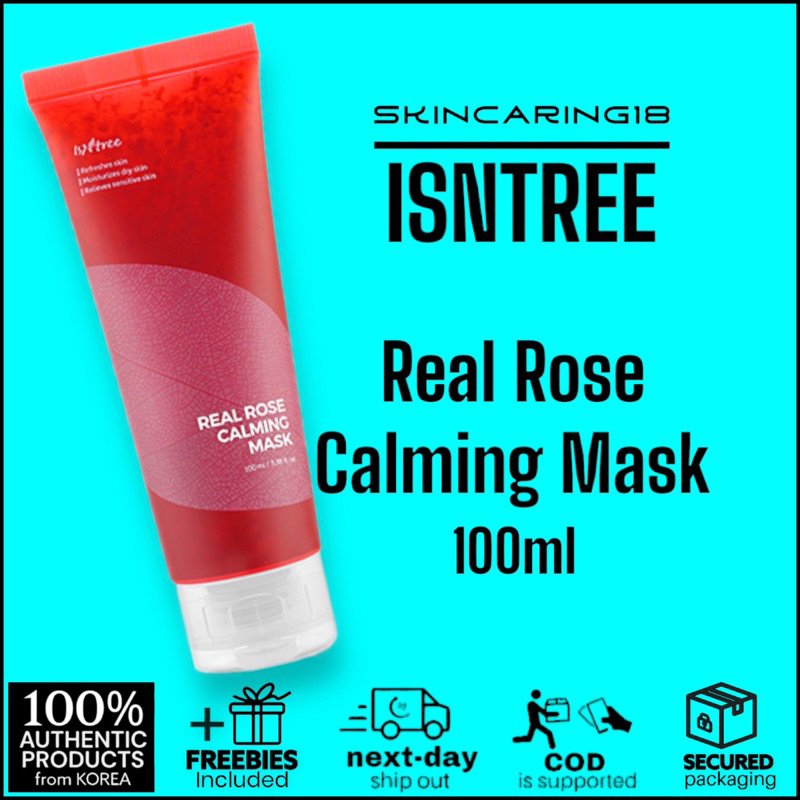 ISNTREE Real Rose Calming Mask 100ml by SkinCaring18 | Shopee Philippines
