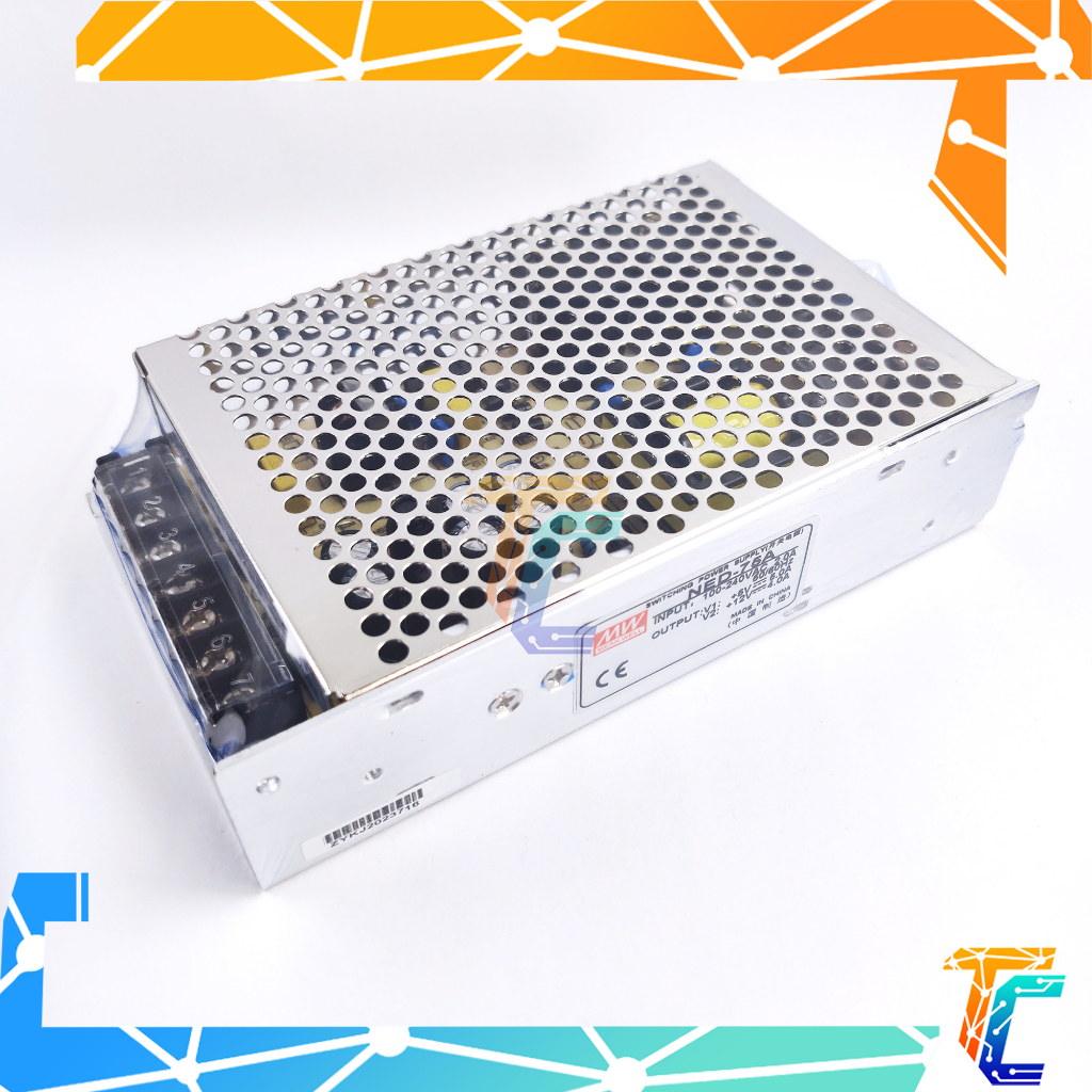 NED-75A mean well NED-75 Dual Output Switching Power Supply Dual Output ...