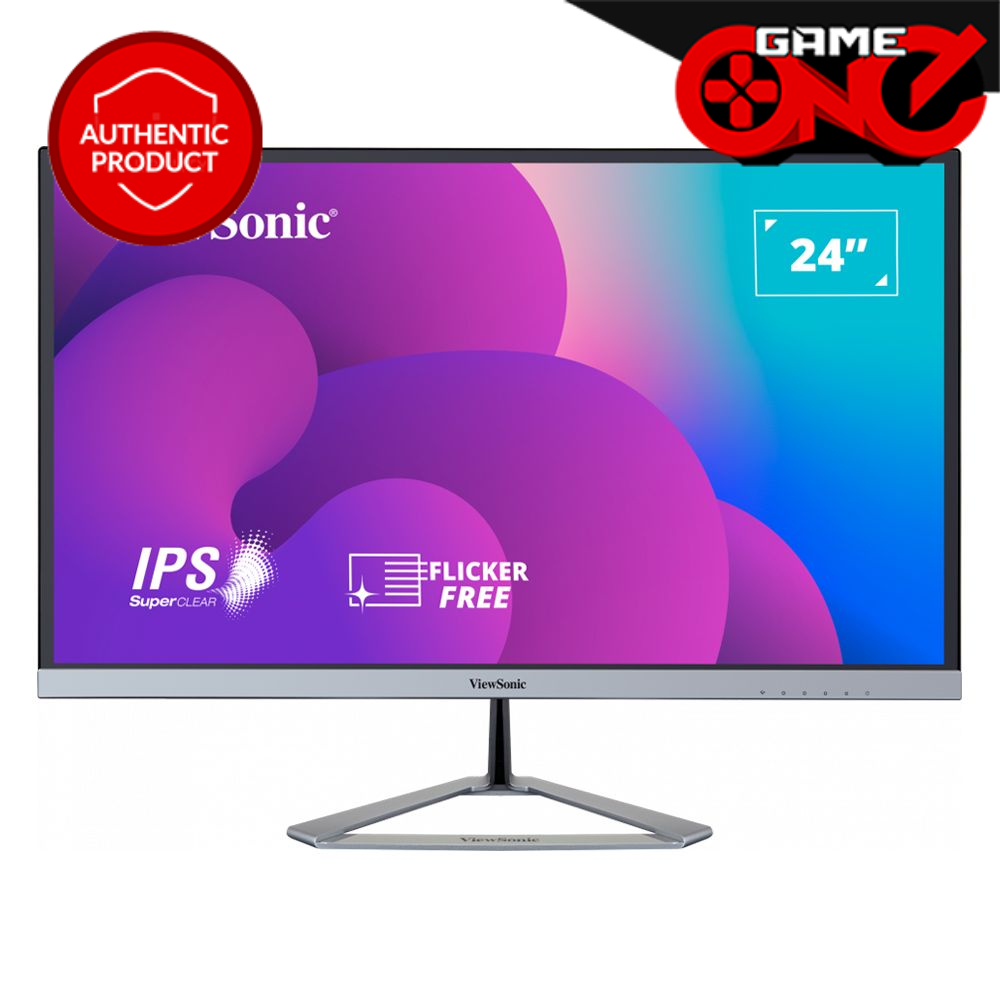 ViewSonic VX2476-SMHD 24" Full HD Frameless Entertainment Monitor [75Hz ...