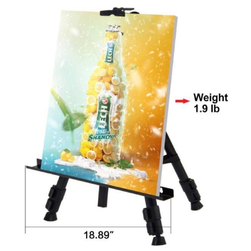 Thick Aluminum Mini Easel Stand Folding Telescopic Display /Painting ...