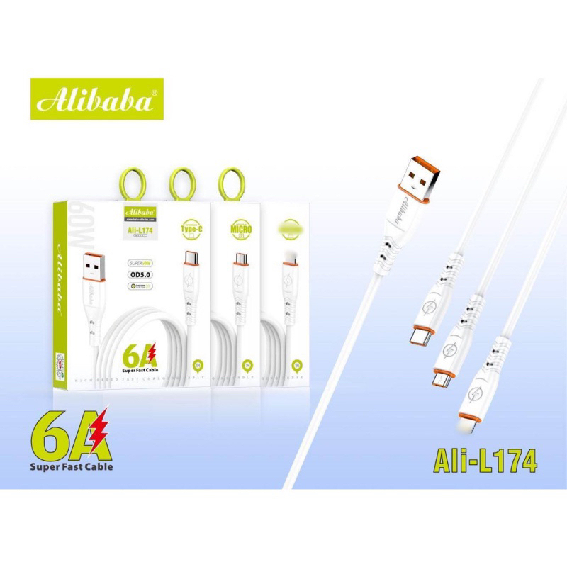 Ali-L174 6A super fast cable date cate for micro/ios/type c | Shopee Philippines