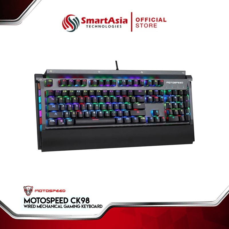 Motospeed CK98 Wired Mechanical Gaming Keyboard (LK Optical Grey, RGB, USB) | Shopee Philippines