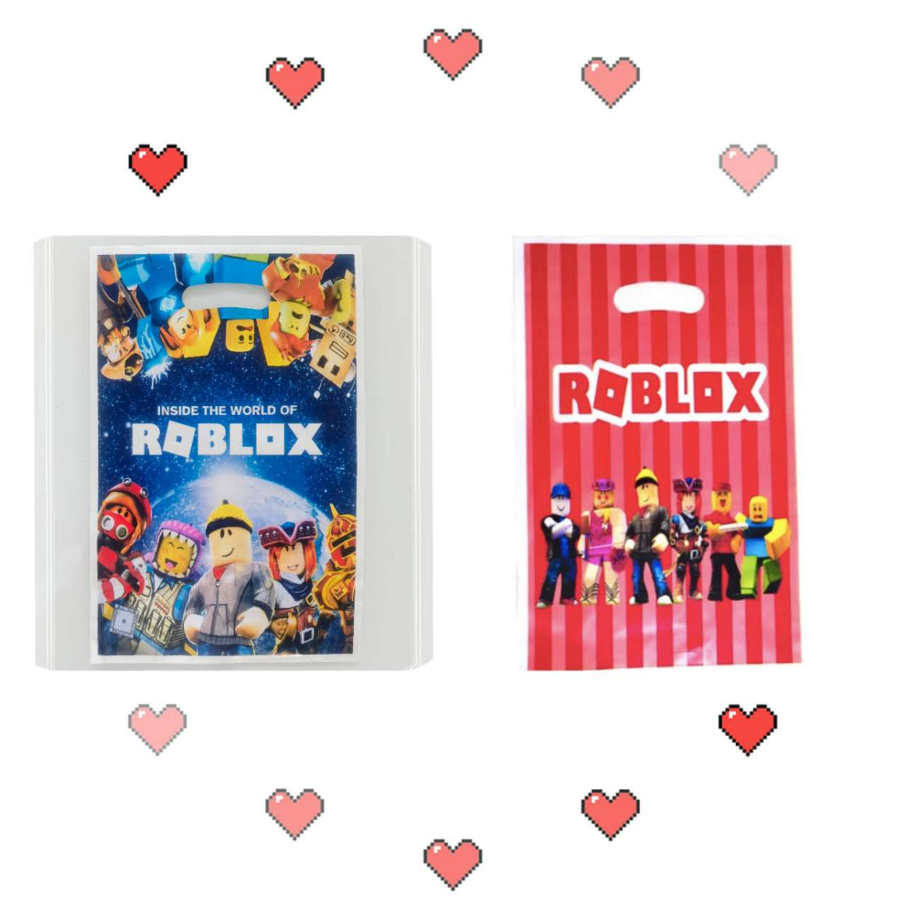 10 Pcs Roblox theme supplies gift bag disposable character loot bag ...