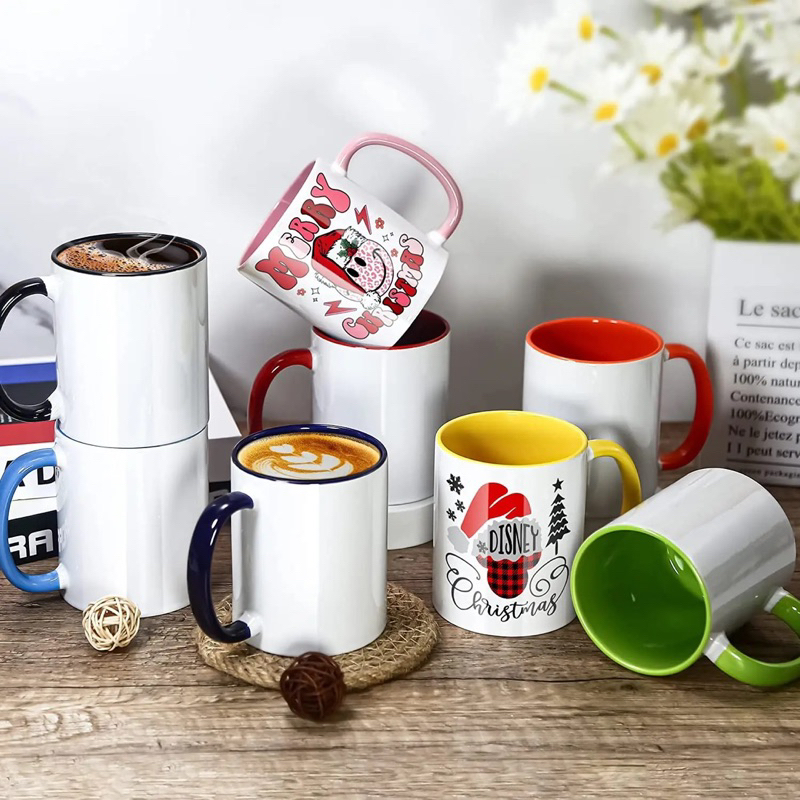 11OZ inner color mug sublimation mug Blank Ceramic Mug 330ml Coffee Mug ...