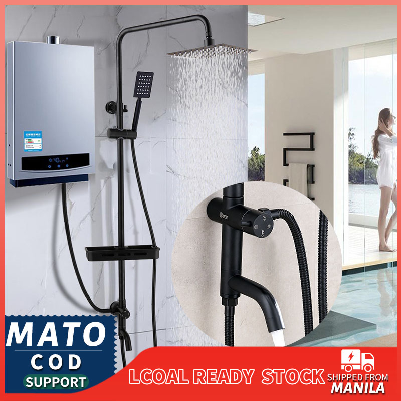 304 Stainless Steel Bathroom Square Shower Set With Faucet,Single Cold ...