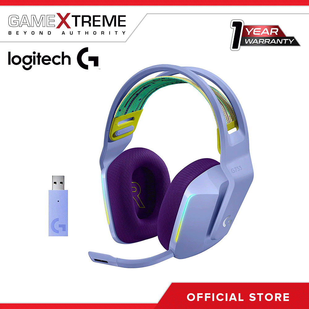 Logitech G733 Lightspeed Wireless RGB Gaming Headset Lilac | Shopee ...