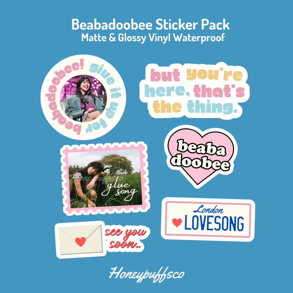 Beabadoobee Sticker Pack | Matte & Glossy Vinyl + Waterproof | Shopee ...